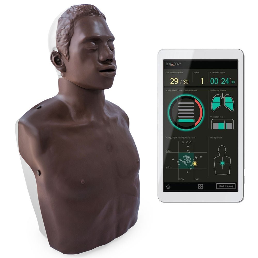 Brayden OBI Pro CPR Training Manikin, Dark Skin – GTSimulators.com