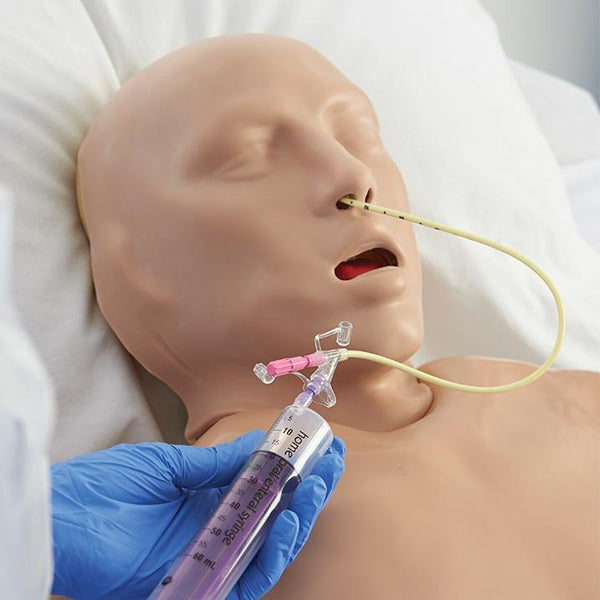 Corman Adult Nasogastric And Nasojejunal Feeding Trainer Light Skin