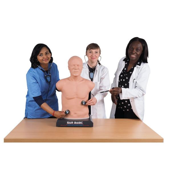 SAM BASIC® - Adult Auscultation Trainer with SimScope Wi-Fi Training S ...
